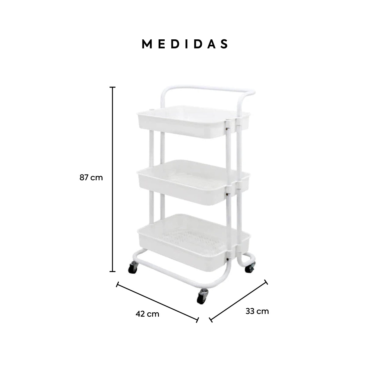 Carrito Organizador Rexy - Rosa – SPAACIO Design Central