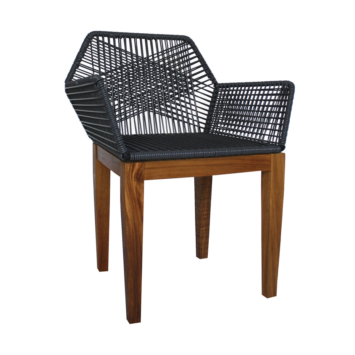 Silla de Comedor Diamante Madera de Parota - Gris – SPAACIO Design Central